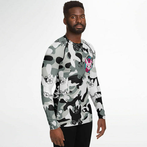Kitsune Black White Fox Rash Guard – Kitsune Raid Squad